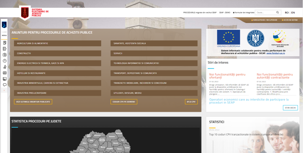 Autentificare SEAP - Licitatiisicap